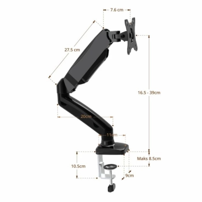 Jual Toko Bakia -- BRACKET MONITOR MEJA OXIMUS HYDRA ZDP1118 1 MONITOR ...