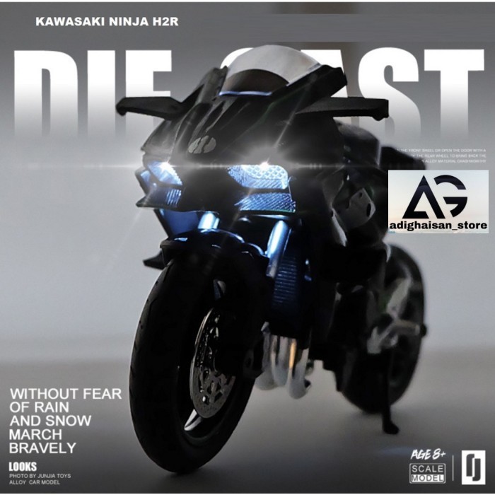 Jual Mantab Diecast 1:12 Kawasaki Ninja H2R Miniatur Motor Top Gun Maverick | Shopee Indonesia