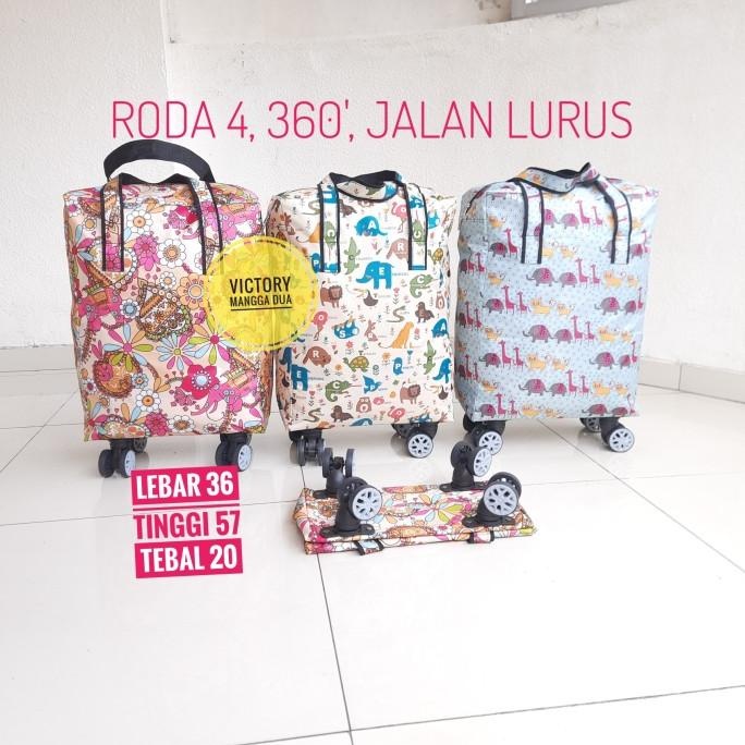 Jual TROLLEY TAS BELANJA RODA -TROLLEY BAG-FOLDABLE-TAS TROLI LIPAT ...