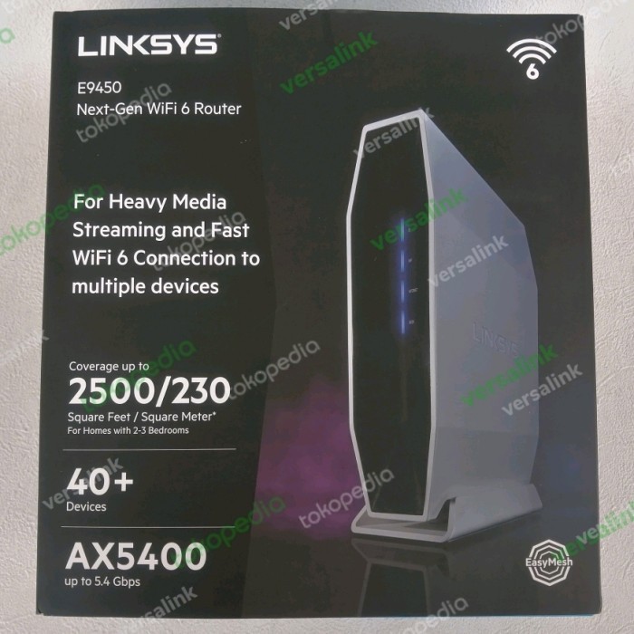 Jual LINKSYS E9450 DUAL-BAND AX5400 WI-FI 6 EASYMESH COMPATIBLE ROUTER WIFI | Shopee Indonesia