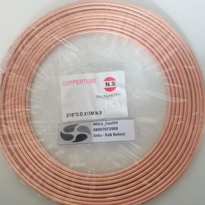 Jual PIPA TEMBAGA KULKAS 3/16 MEREK NS | Shopee Indonesia