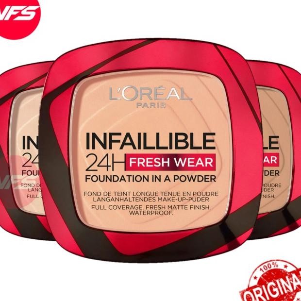 Jual Loreal Infallible 24H Fresh Wear-Compact Powder Foundation ...