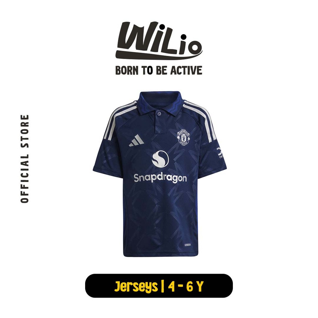 Jual Adidas Manchester United Mufc A Mini It1963 - Jersey Anak (Biru ...