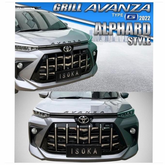 Jual FRONT GRILL MOBIL AVANZA 2022 MODEL ALPHARD ORIGINAL DAN ...