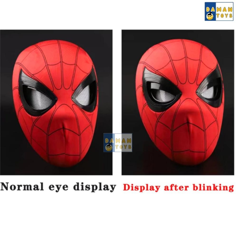 Jual UYT Topeng Mask Spiderman Headgear Superhero Chin Control Cosplay ...