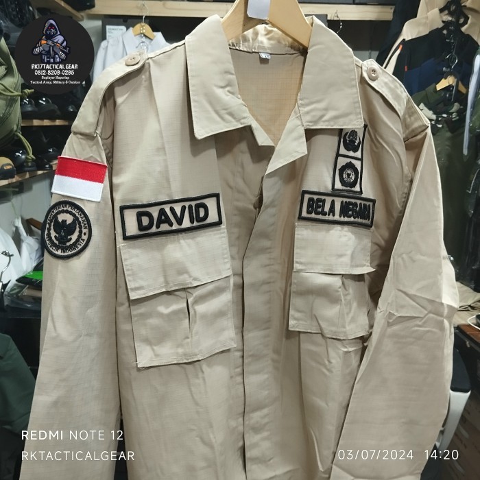 Jual Baju Seragam Pdl Kemhan 1 Set Baju Kementrian Pertahanan Baru ...