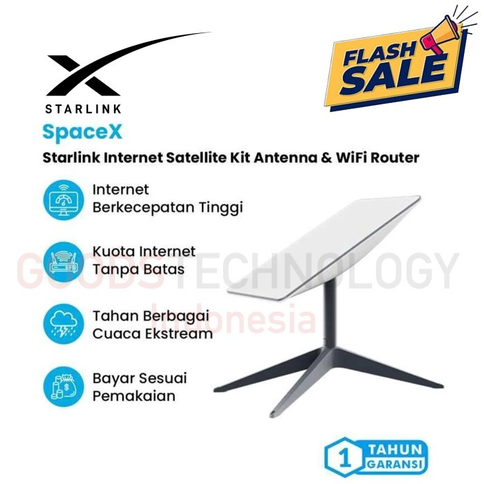 Jual STARLINK Standard Internet Kit Satellite Antenna & WiFi Router Kit ...