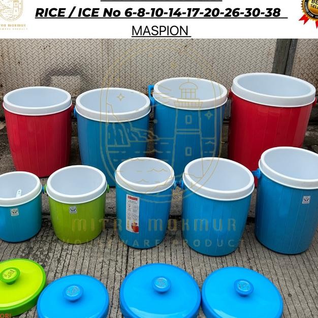 Jual New!! Termos Nasi Dan Es 6-8-10-14-17-20-26-30 Liter Maspion ...