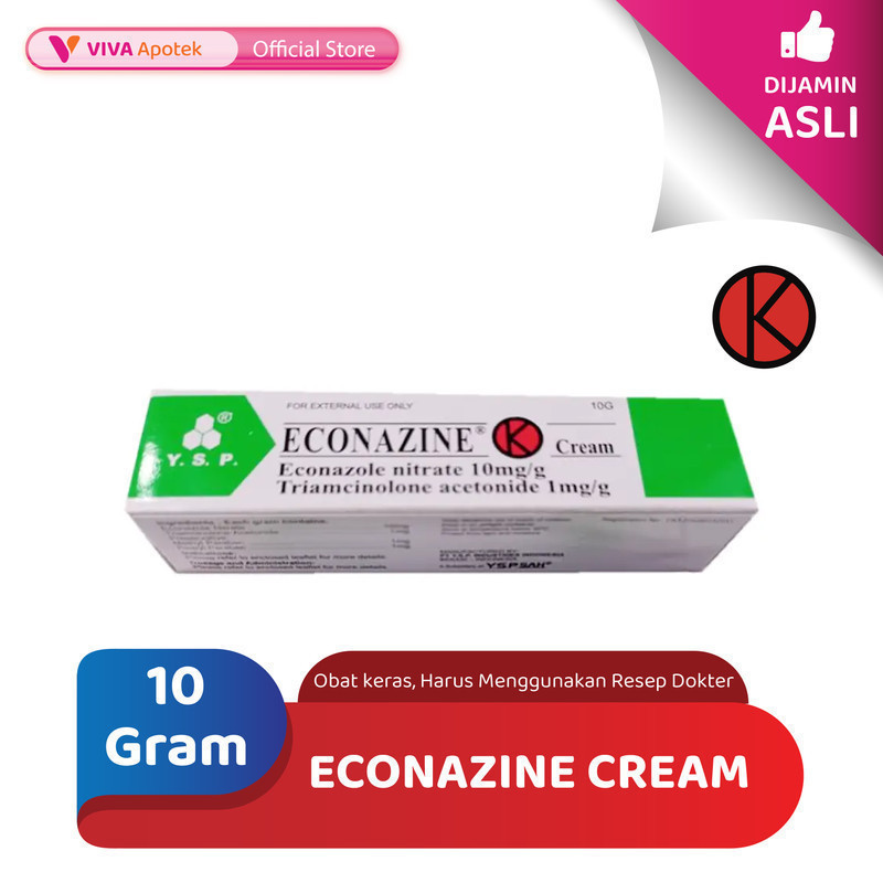 Jual Econazine Cream / Infeksi Kulit / Jamur Kulit (10 Gram) | Shopee ...