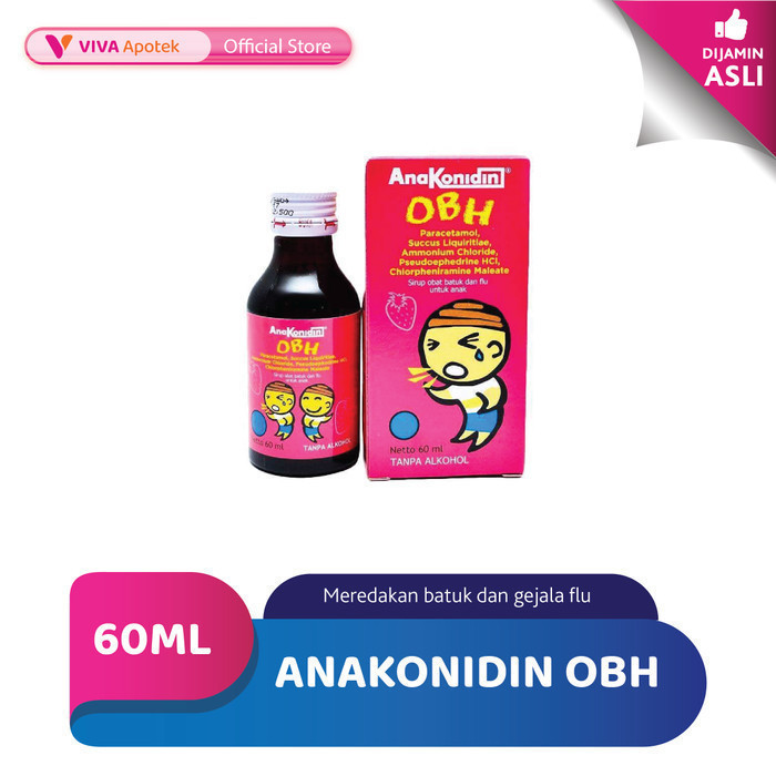 Jual Anakonidin OBH untuk Meredakan Batuk dan Gejala Flu Anak (60 ml ...