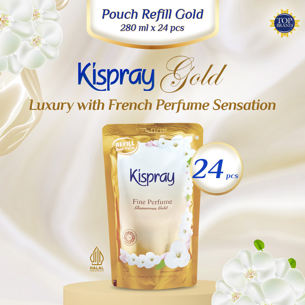 Jual Kispray Gold Refill Pouch 280ml x 24 pcs | Shopee Indonesia