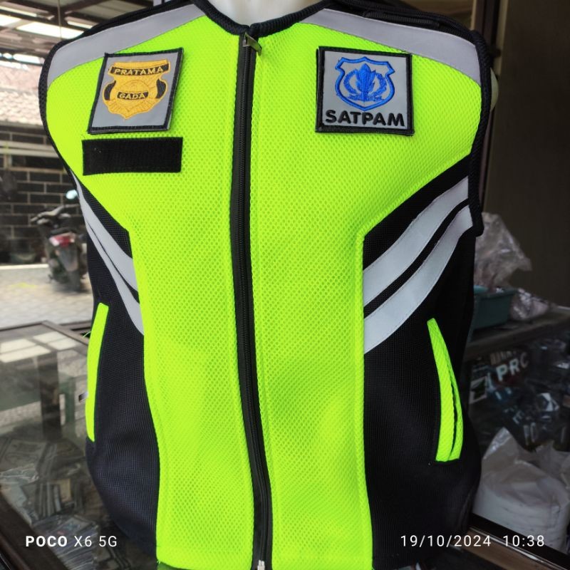 Jual Rompi security Rompi lapangan Rompi safety rompi double mess ...