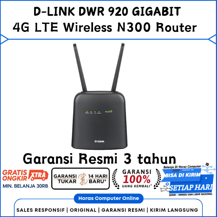 Jual D-Link DWR-920 Wireless N300 4G LTE Router Modem 2 Gigabit SIM Card | Shopee Indonesia