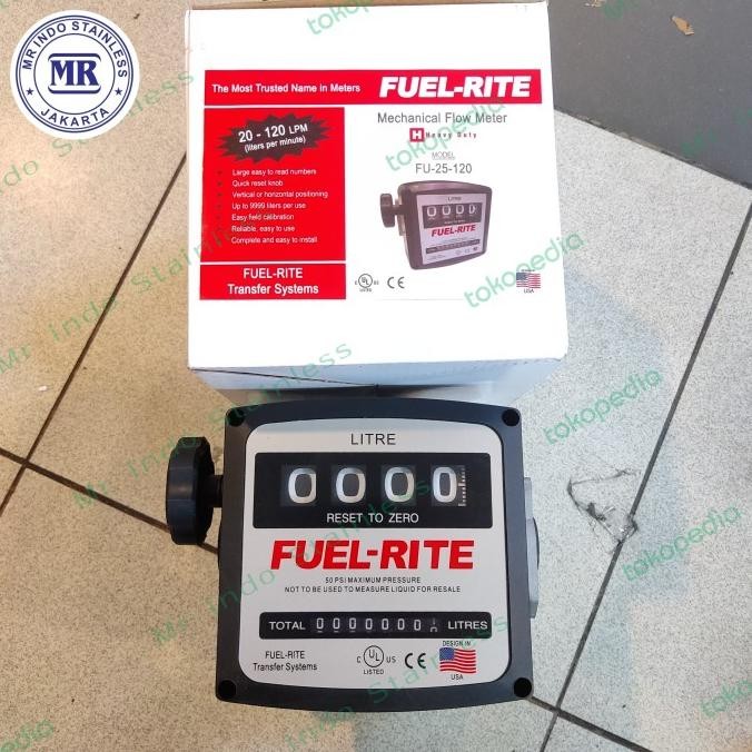 Jual Flow Meter Fuel Rite Set 1" Inch Meteran Solar / Minyak / Oil ...