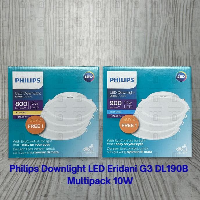 Jual Lampu Philips Downlight Multipack Eridani DL190B Gen3 LED8 D125 ...