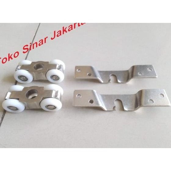 Jual Roda Rel Rell Pintu Dorong Geser Track Wheel Sliding Door | Shopee ...