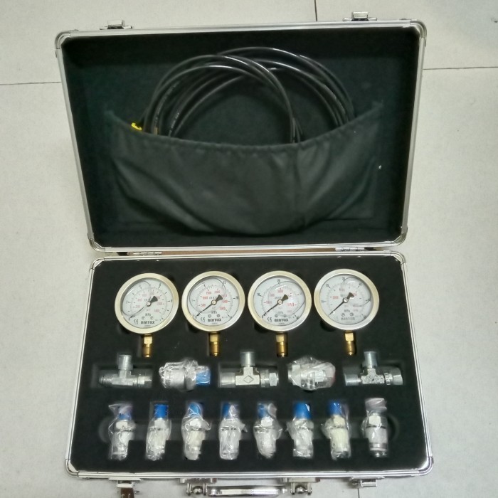 Jual Promo!! Hydraulic Pressure Gauge Test Alat Berat/Tester Kit ...