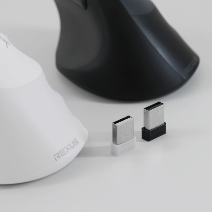 Jual Rexus Clif Qv-260 Qv260 Vertical Gaming Mouse Wireless Dual-Mode ...