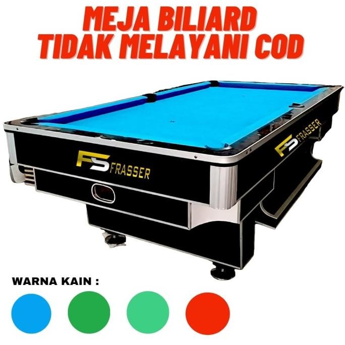 Jual meja billiard pool table 7 feet free stick bola kapur coin ...