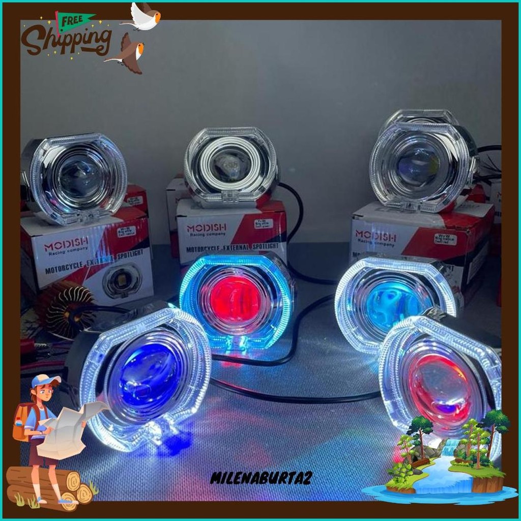 Jual Biled Projie Biled Cahaya Laser Cut Off High Low Plus Shroud Devil ...