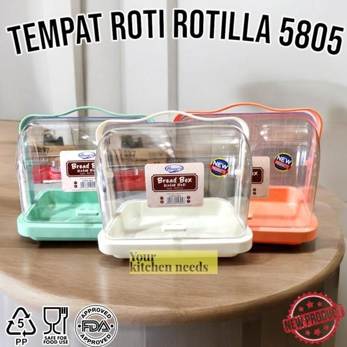 Jual [HAWAII] 5805 TEMPAT ROTI ROTILLA/ BREAD BOX ROTILLA/ TEMPAT KUE ...