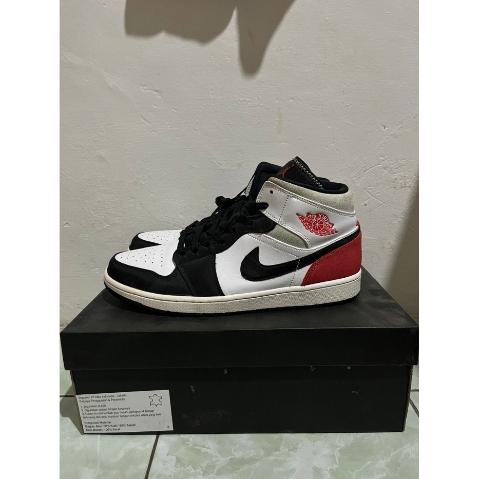Jual NIKE AIR JORDAN MID SE UNION BLACK TOE | Shopee Indonesia