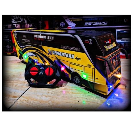 Jual Miniatur Mobil Bus Bis Kids Panda Telolet Basuri Remote Control ...