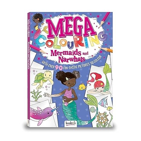 Jual MEGA COLOURING: MERMAIDS AND NARWHALS | Shopee Indonesia