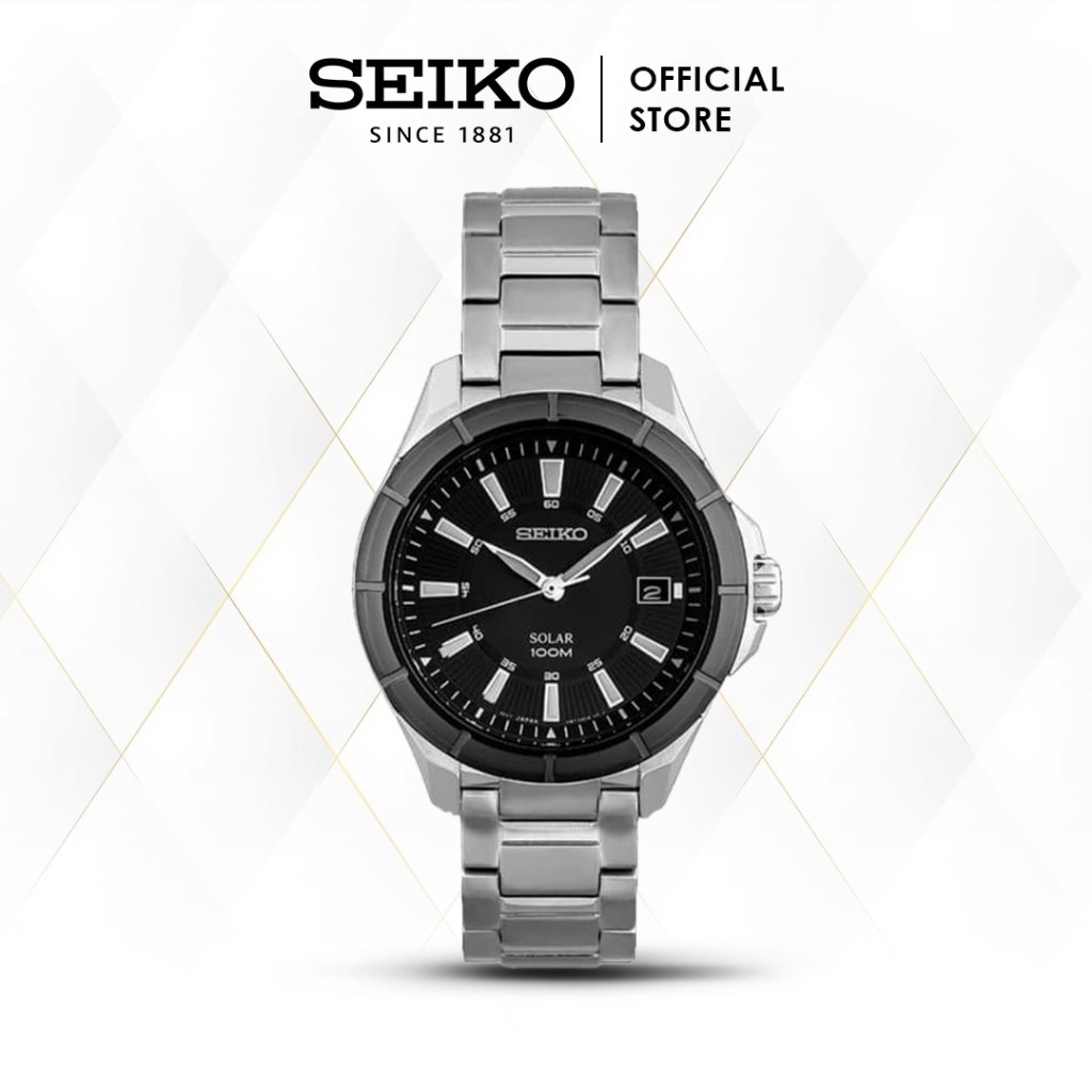 Jual Jam Tangan Pria Seiko Solar Classic SNE083 SNE083P1 Stainless ...