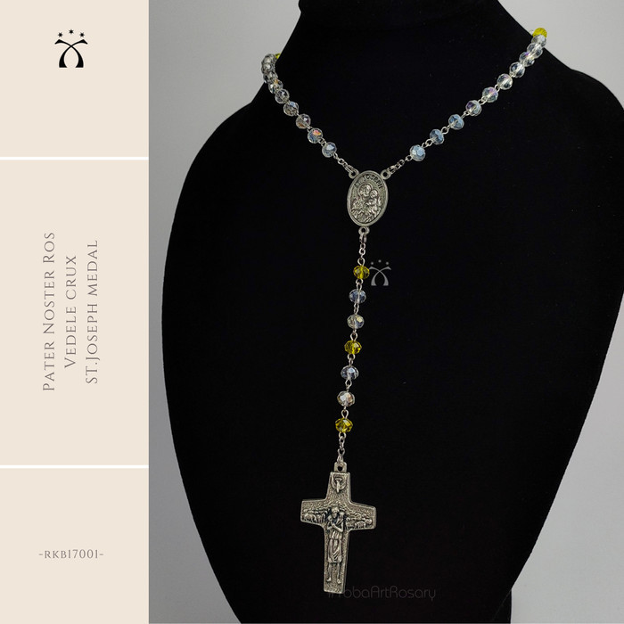 Jual Rk Rosario 77 Bapa Kami/Pater Noster Crystal Ceko Sb Vedele + Cent St.Joseph | Shopee Indonesia