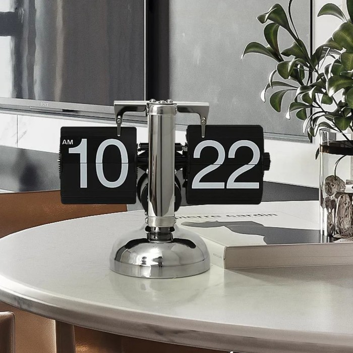 Jual Triple W Jam Meja Klasik Vintage Classic Table Clock Flip ...