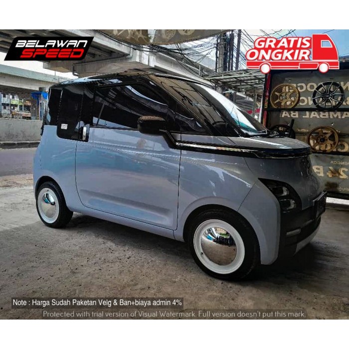 Jual PAKETAN VELG RETRO + BAN RING 14 MOBIL WULING AIR EV R14 HSR ...