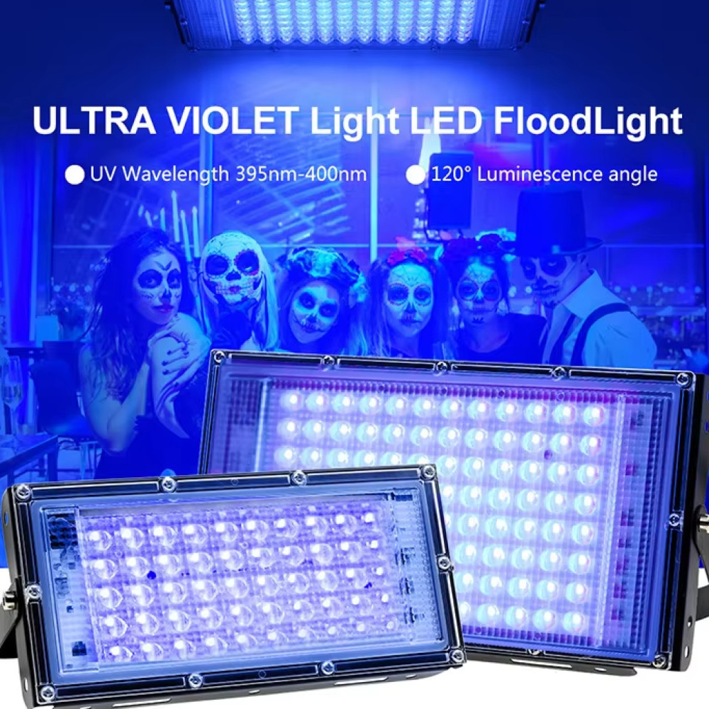 Jual Lampu Sorot Floodlight 96 LED Waterproof UV 395nm 100W YC01 ...