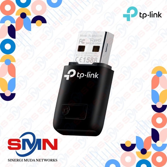 Jual TP-LINK 300Mbps Mini Wireless N USB Adapter TL-WN823N | Shopee ...