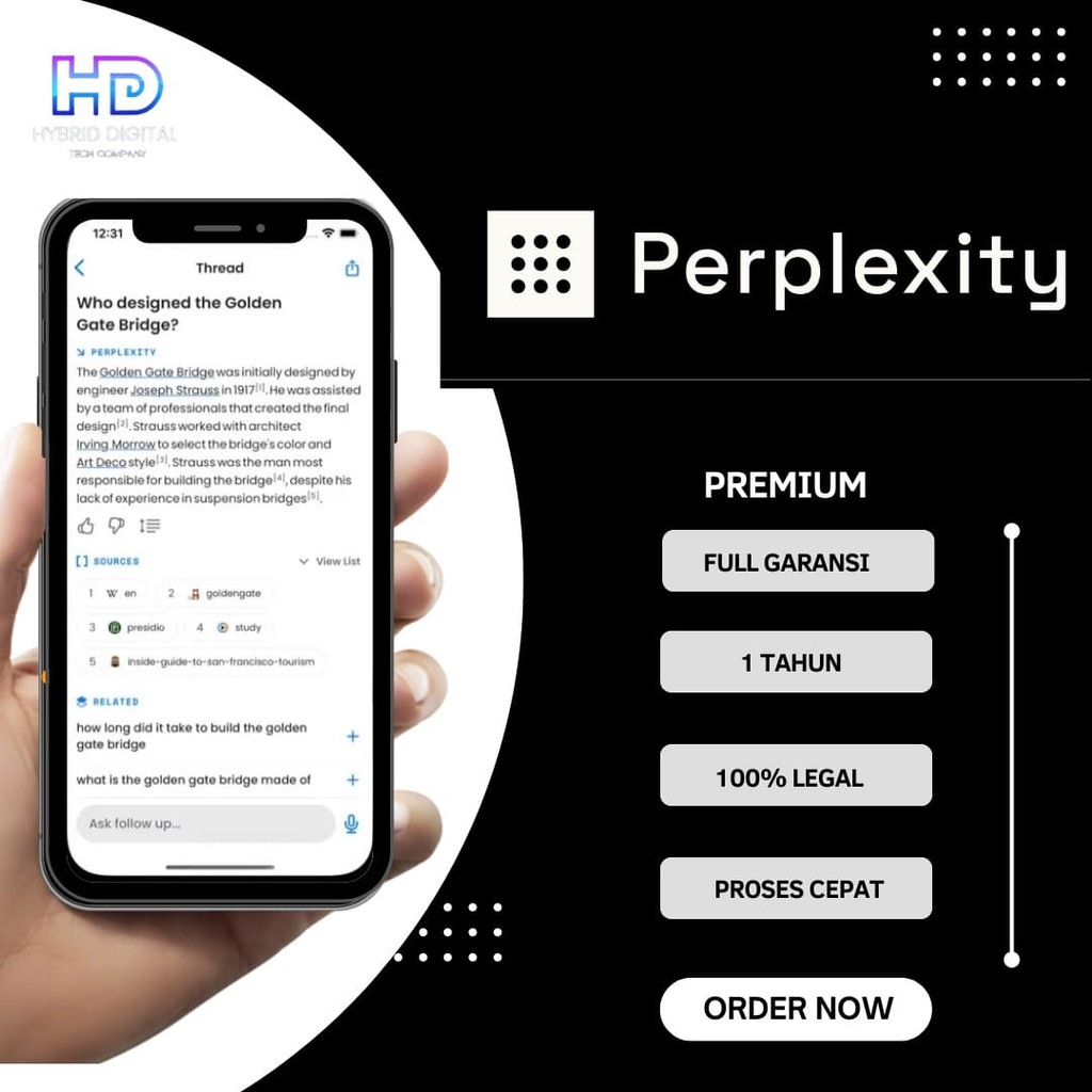 Jual Lifetime Perplexity Ai Gpt-4 Pro Premium 1 Tahun | Shopee Indonesia