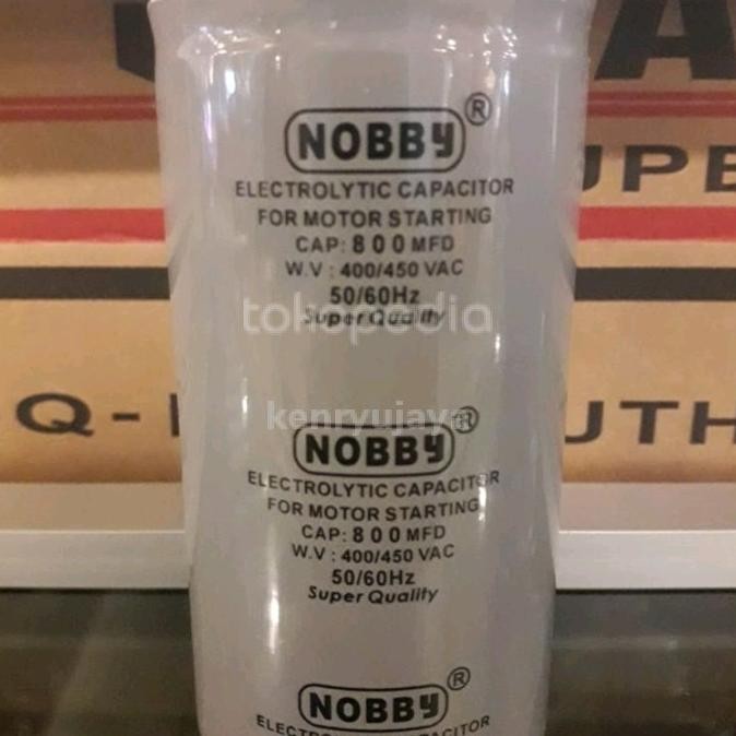Jual KAPASITOR STARTING 800 MFD 400 VAC NOBBY ORIGINAL DAN TERPERCAYA ...