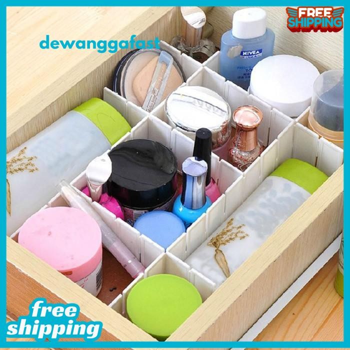 Jual DRAWNER 4 SPACER SEKAT PEMBAGI PEMBATAS LACI LEMARI DRAWER ...