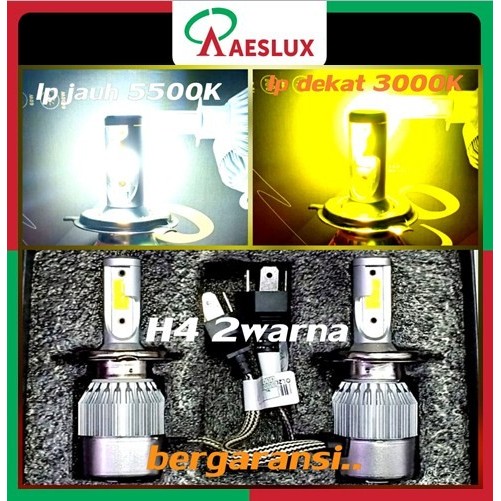 Jual Lampu Mobil Led H4 2 warna | Shopee Indonesia