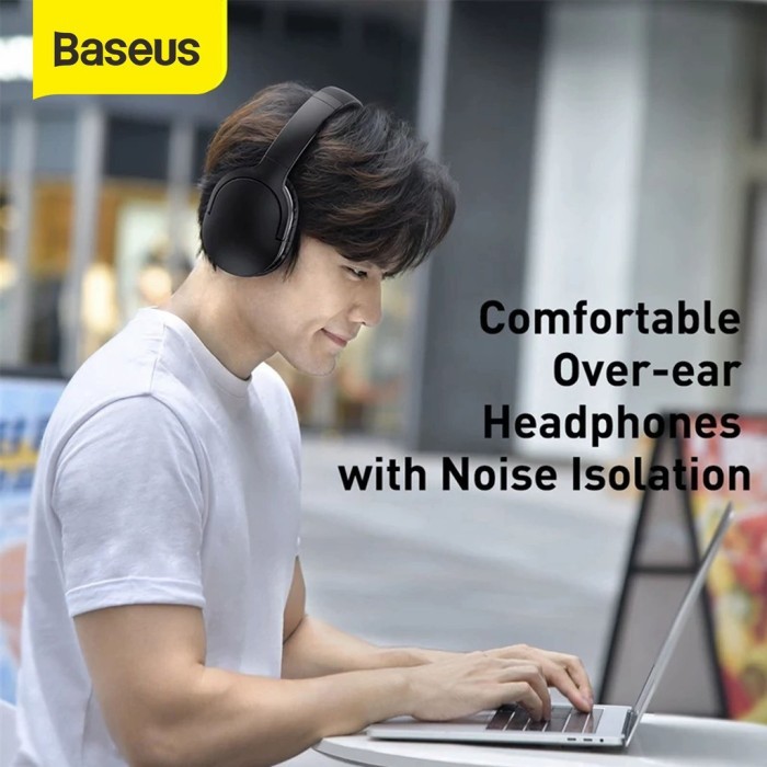 Jual Baseus D02 Pro Foldable Headphone Bluetooth Wireless / Wired V5.0 ...