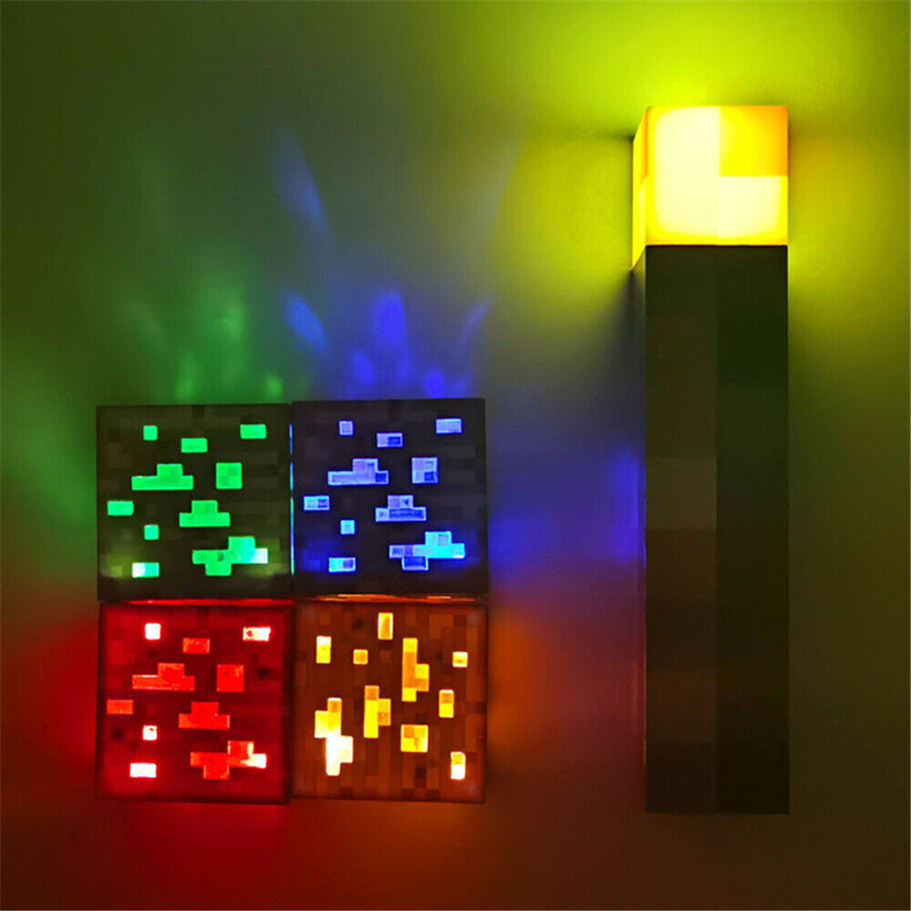 Jual Lampu LED Minecraft Square Cubic Stone Lamp Night Light - MC-1866 ...