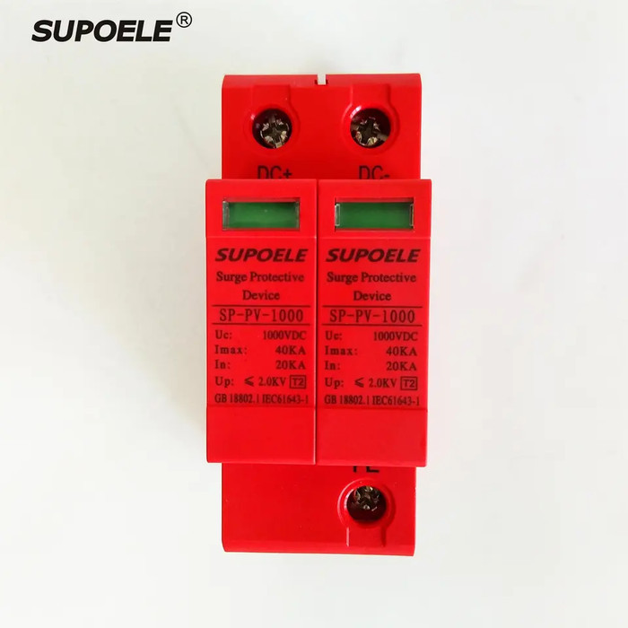 Jual Promo!! Spd Dc 1000V Surge Arrester Protect Device Pv Solar Panel ...