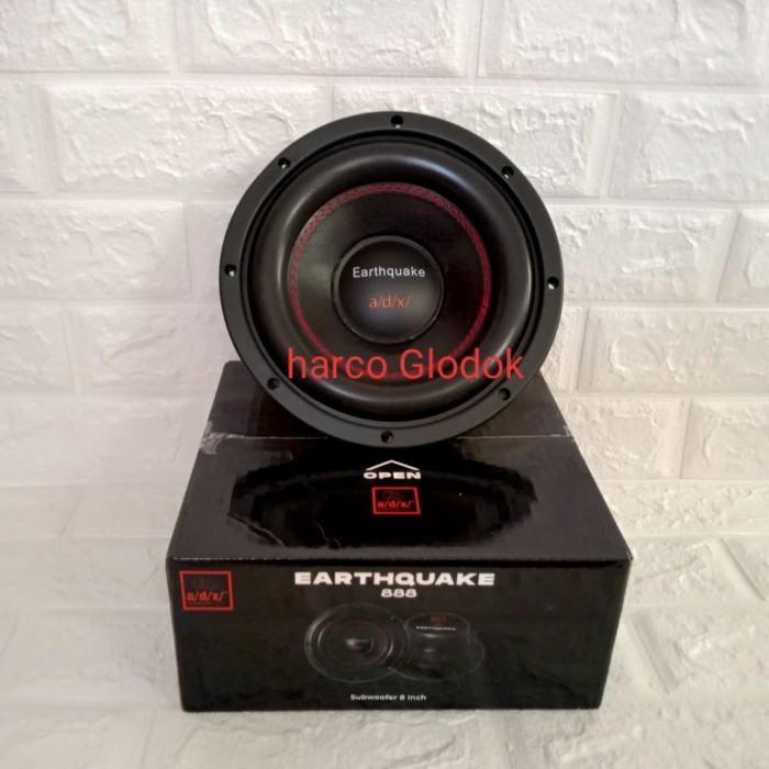 Jual Cuci Gudang Subwoofer Adx Earthquake 8" Double Coil Earthquake 888 Bass Mantap | Shopee ...