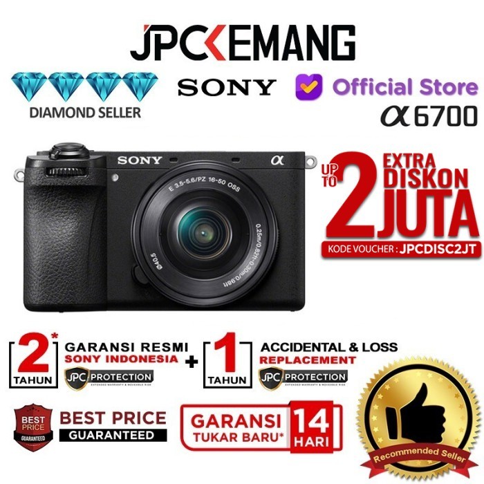 Jual Sony A6700 kit 16-50mm Mirrorless Camera Alpha A 6700 16-50 mm ...