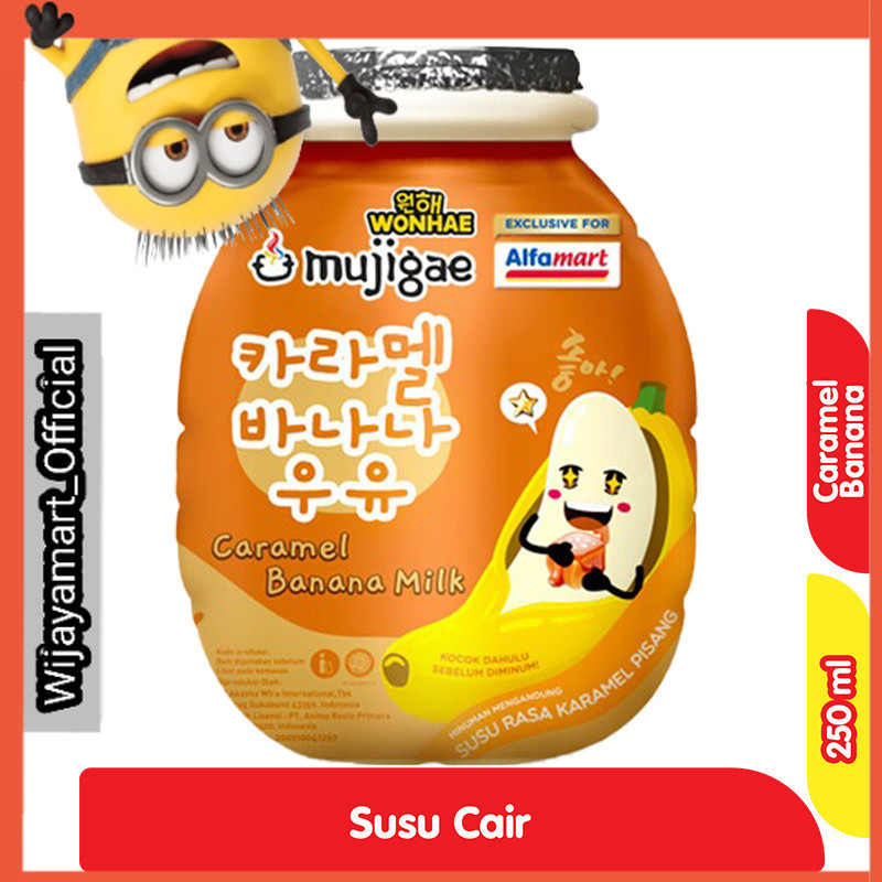 Jual Alfamart Mujigae Susu Pisang Karamel 250 ml | Shopee Indonesia
