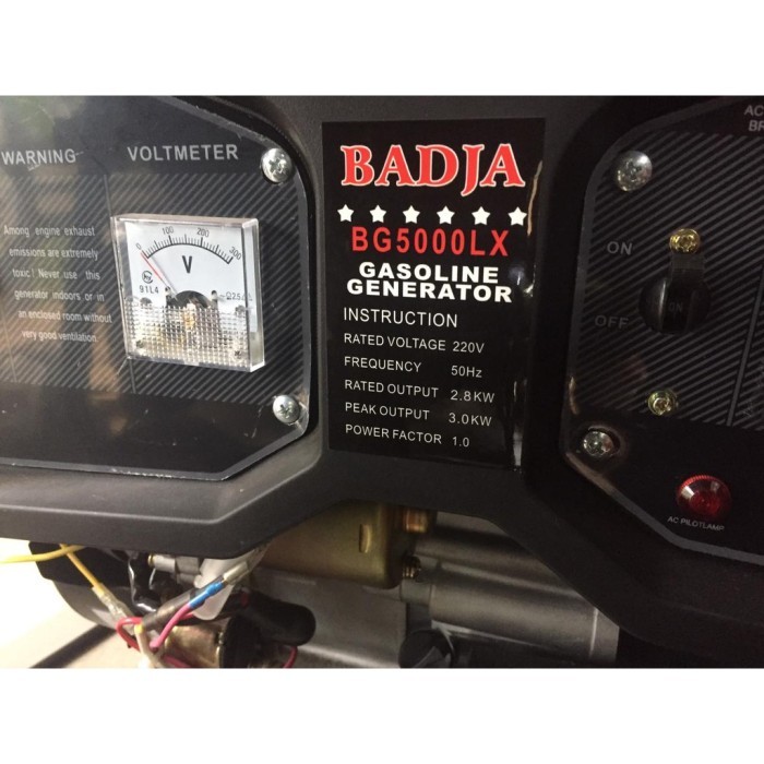 Jual Genset Badja BG 5000 LX OUTPUT 2500W -Genset BADJA -Genset MURAH ...