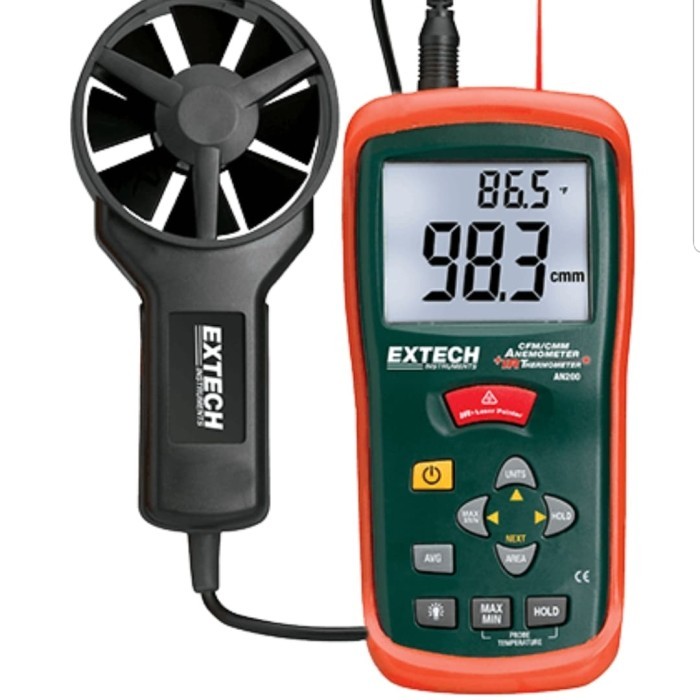 Jual neww CFM/CMM Mini Thermo-Anemometer w/ built-in IRThermeter ...