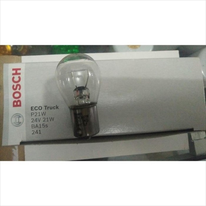 Jual Lampu Bohlam Besar Sen Mundur 24v kaki 1 Bosch P21W | Shopee Indonesia