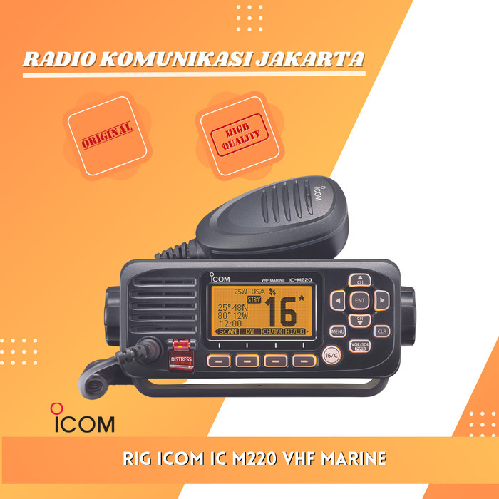 Jual Promo!! Original Ori Radio Rig Vhf Marine Icom Ic M220 Icm220 ...