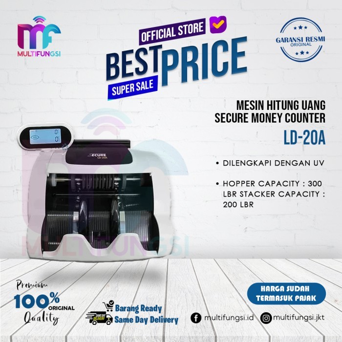 Jual Secure Ld-20A Money Counter - Mesin Hitung Uang Ld20A Garansi Resmi Barangbaru | Shopee ...