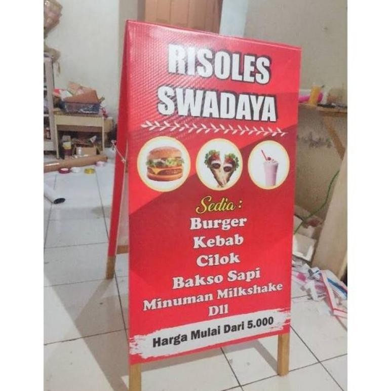 Jual READYYY>> RANGKA STAND BANNER KAYU TIPE ENGSEL KAYU LEBIH BESAR ...